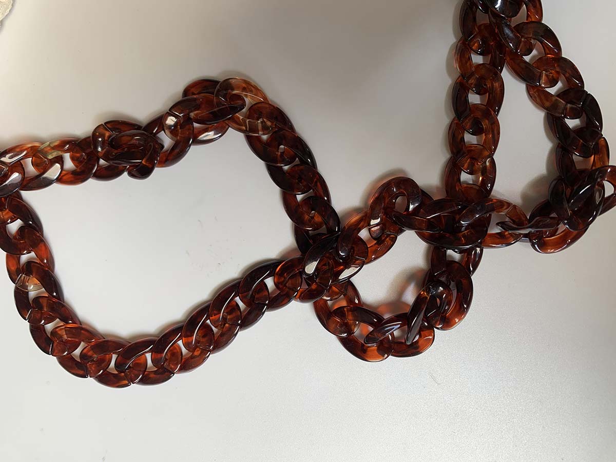 Chunky TORTOISE SHELL Chain | Crochet collection